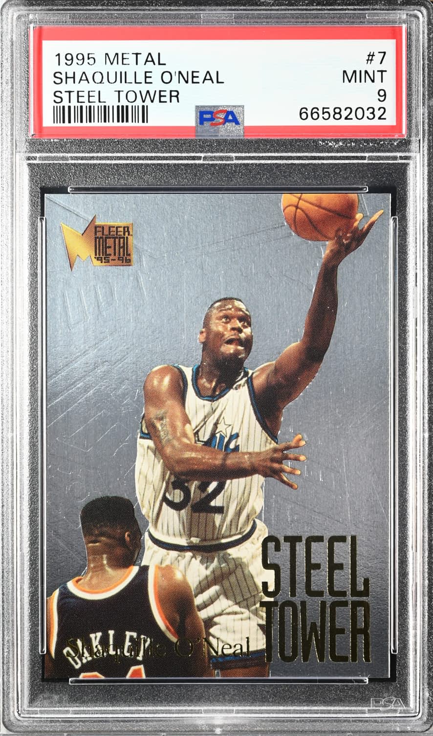 1995 Metal Steel Tower 7 Shaquille O'neal Steel Tower PSA 9 - HobbyX ...