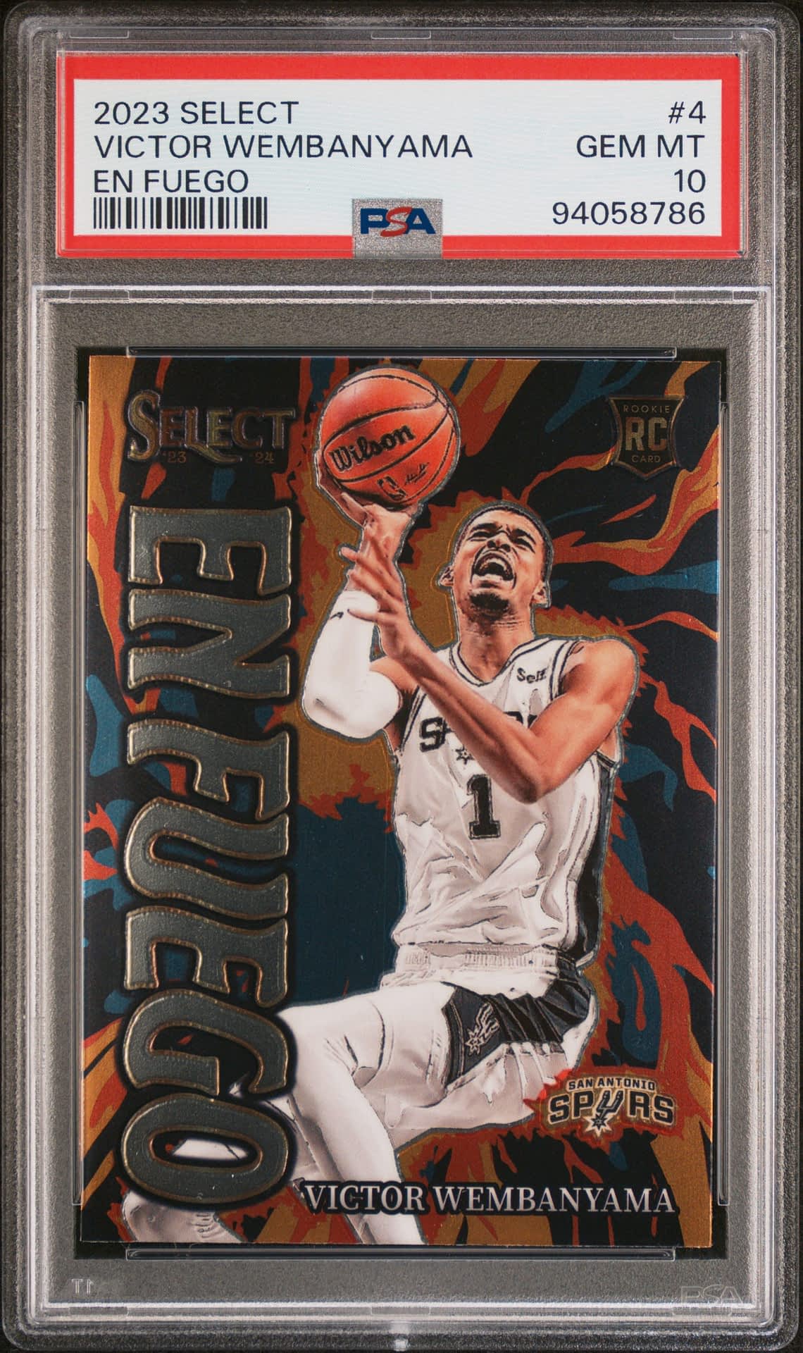 2023 Panini Select En Fuego 4 Victor Wembanyama PSA 10 - HobbyX Marketplace